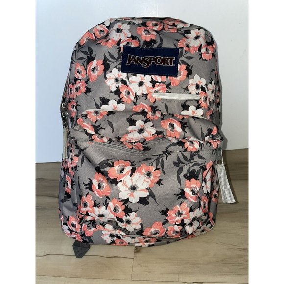 Jansport | Bags | Jansport Digibreak 2 Laptop Backpack Floral Design ...